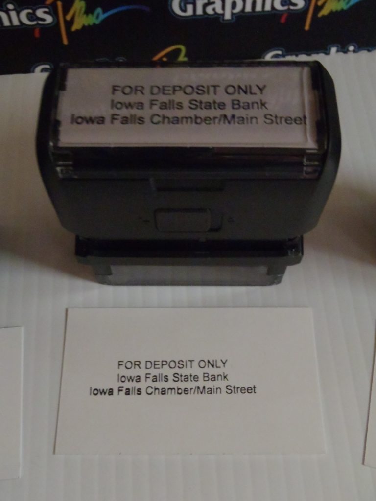 Deposit stamper – Graphics Plus